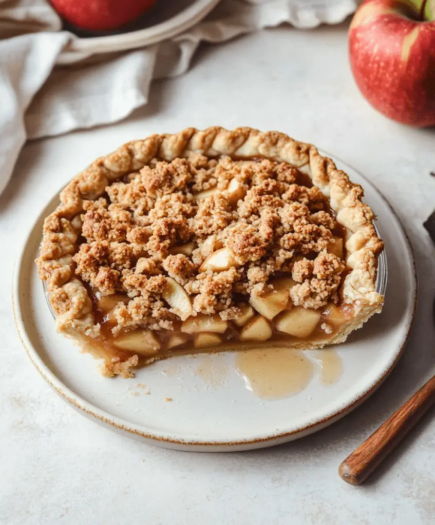 Apple Crumble Pie Recipe - recipesee.com