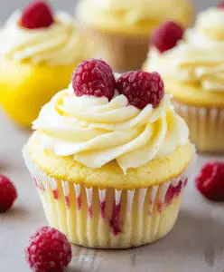 Raspberry Lemon Cupcakes Recipe - recipesee.com