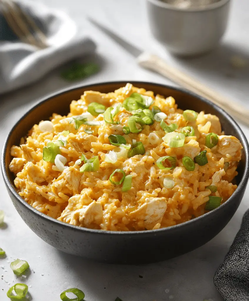 Buffalo Chicken And Cheddar Rice Recipe - recipesee.com
