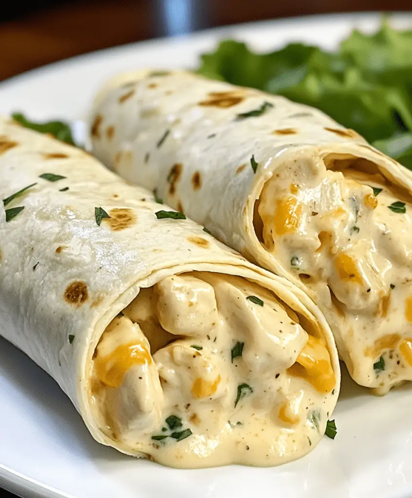 Cheesy Garlic Chicken Wraps Recipe - recipesee.com