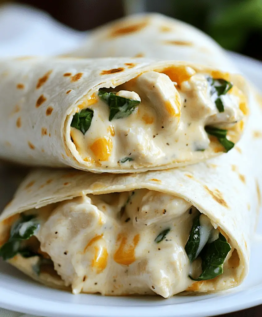 Cheesy Garlic Chicken Wraps Recipe - recipesee.com