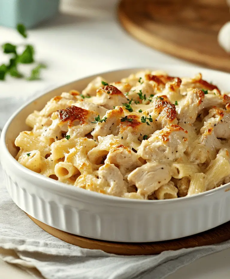 Garlic Parmesan Chicken Pasta Bake Recipe - recipesee.com