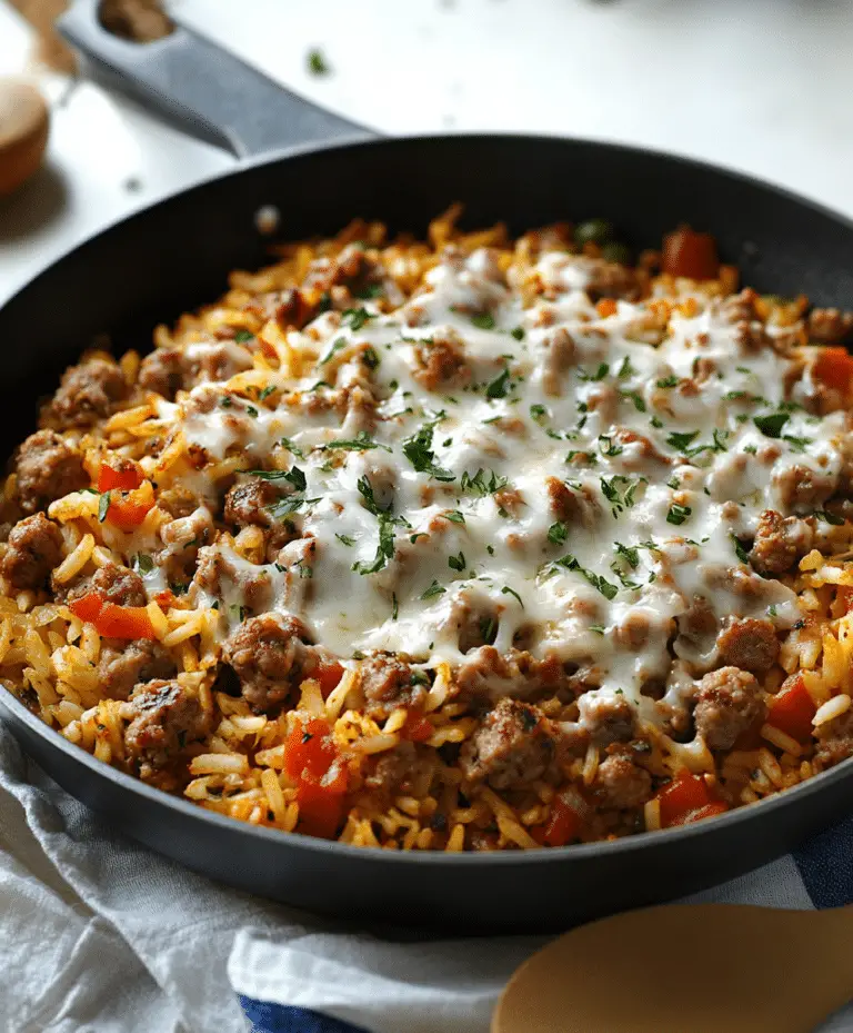 Ground Sausage And Rice Skillet Recipe - recipesee.com