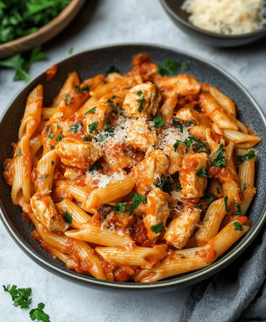 Chicken Tomato Pasta Recipe - recipesee.com