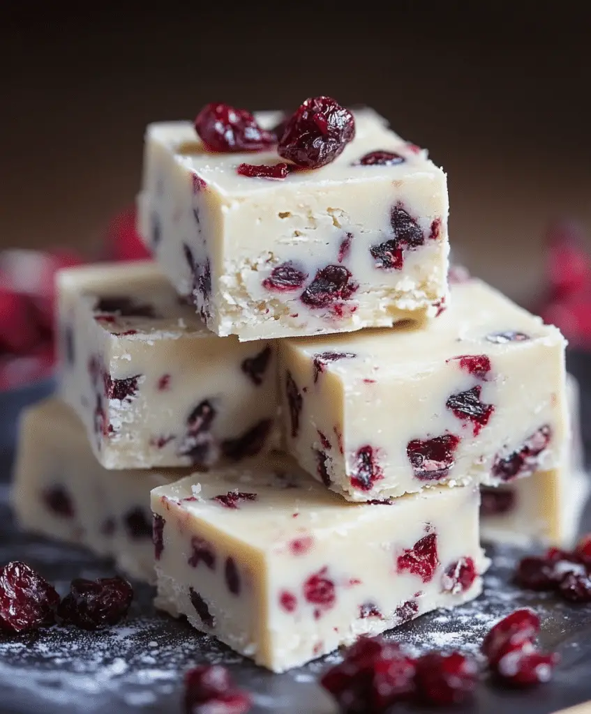 Cranberry White Chocolate Fudge Recipe - recipesee.com
