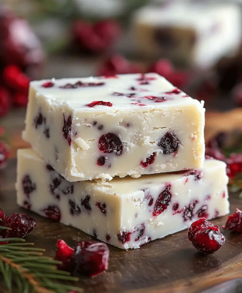 Cranberry White Chocolate Fudge Recipe - recipesee.com