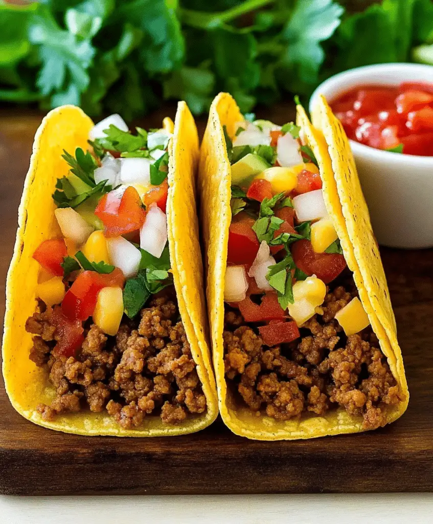 Crispy Ground Beef Tacos Recipe - recipesee.com