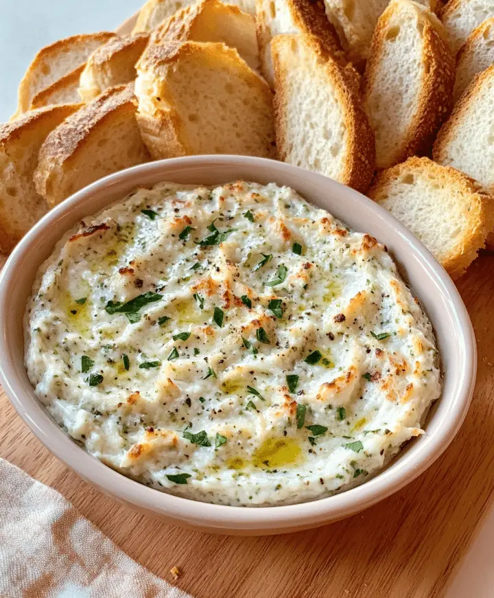 Baked Garlic Bread Dip Recipe - recipesee.com