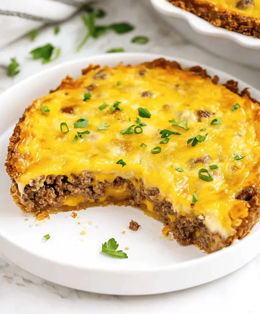 Impossible Cheeseburger Pie Recipe - recipesee.com
