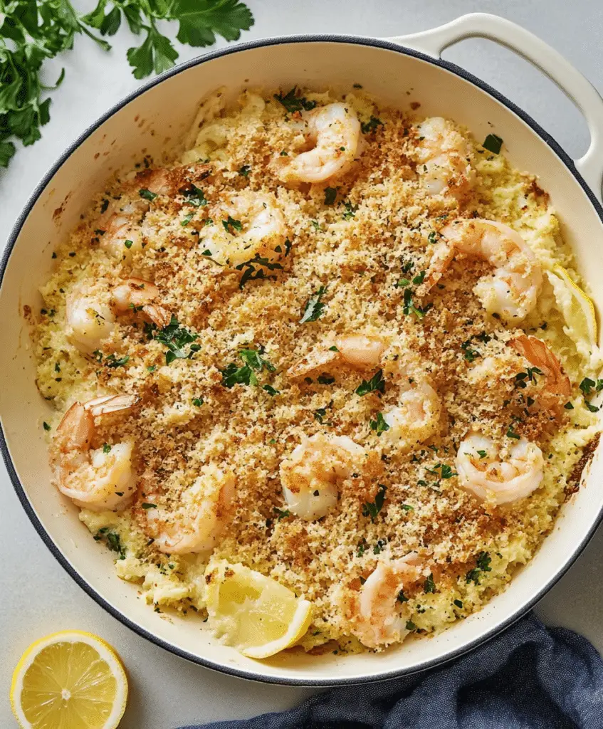 Baked Shrimp Scampi With Bread Crumbs Recipe - recipesee.com