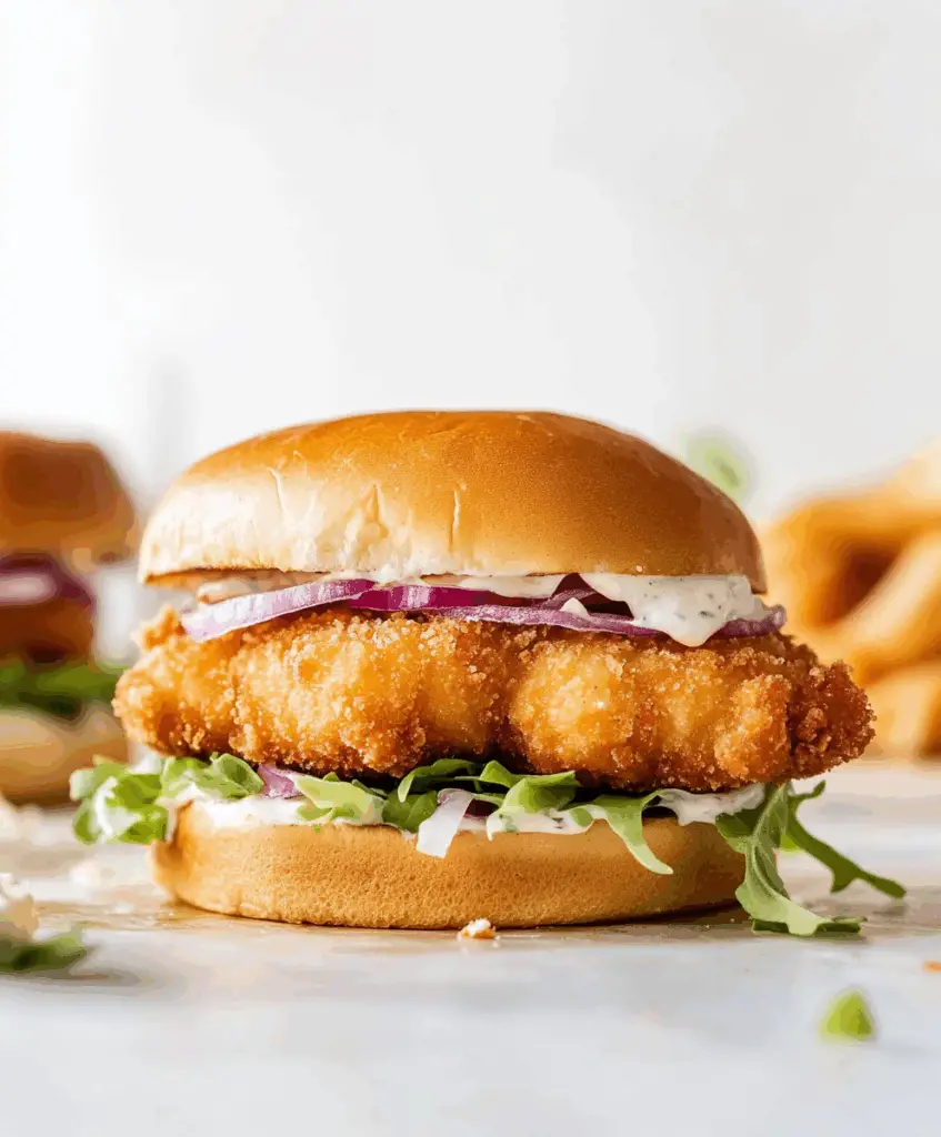 Crispy Fried Cod Fish Sandwich Recipe - recipesee.com