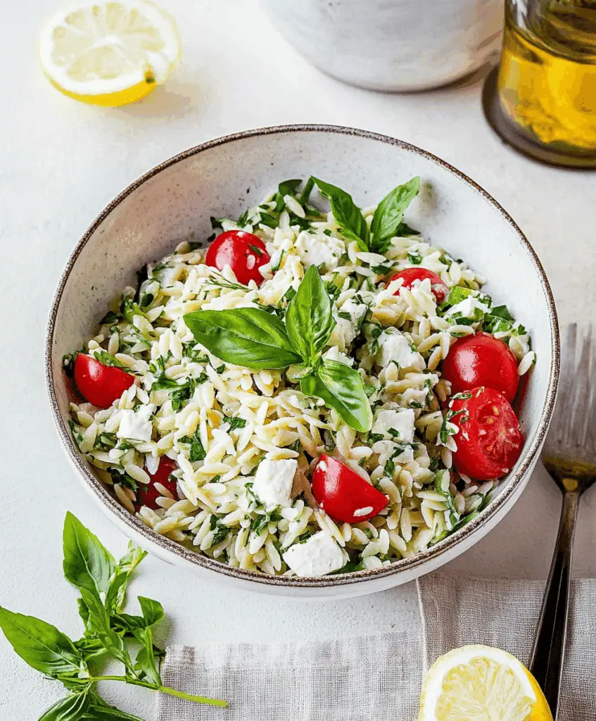 Greek Orzo Pasta Salad Recipe - recipesee.com